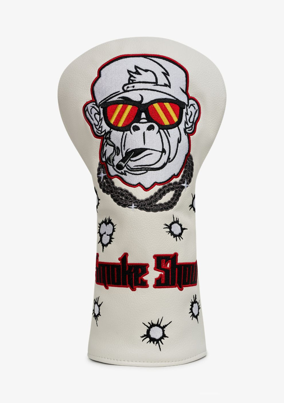 Smoke Show White Driver Headcover | Cool Driver Headcover – Skins Golf