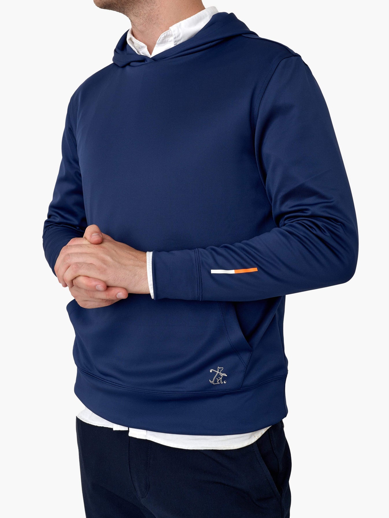 Skins Golf - Premium Quality Men's Golf Hoodie - Navy Azure